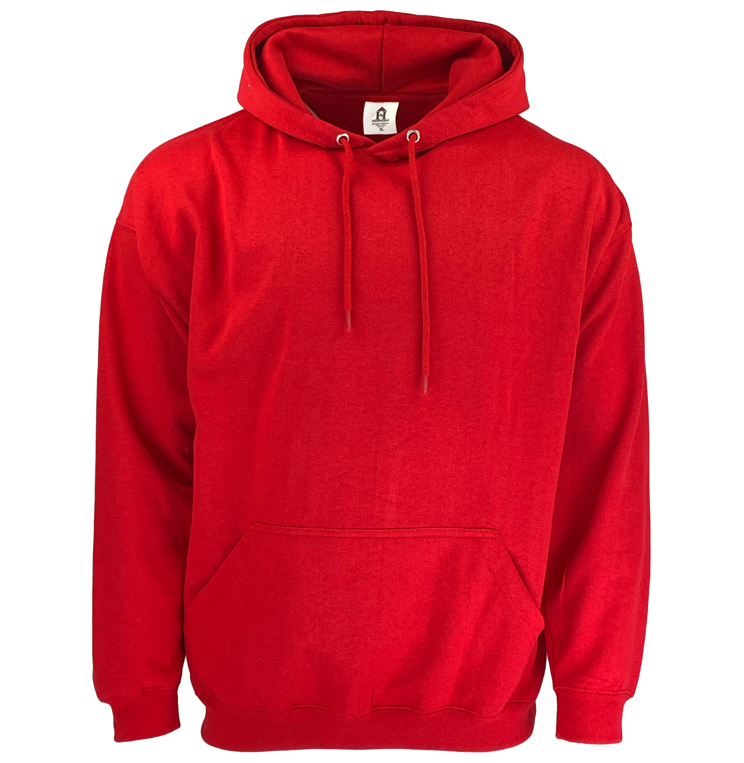 Style H14RD | Wholesale First Quality Fleece Pullover Hoodies - Red