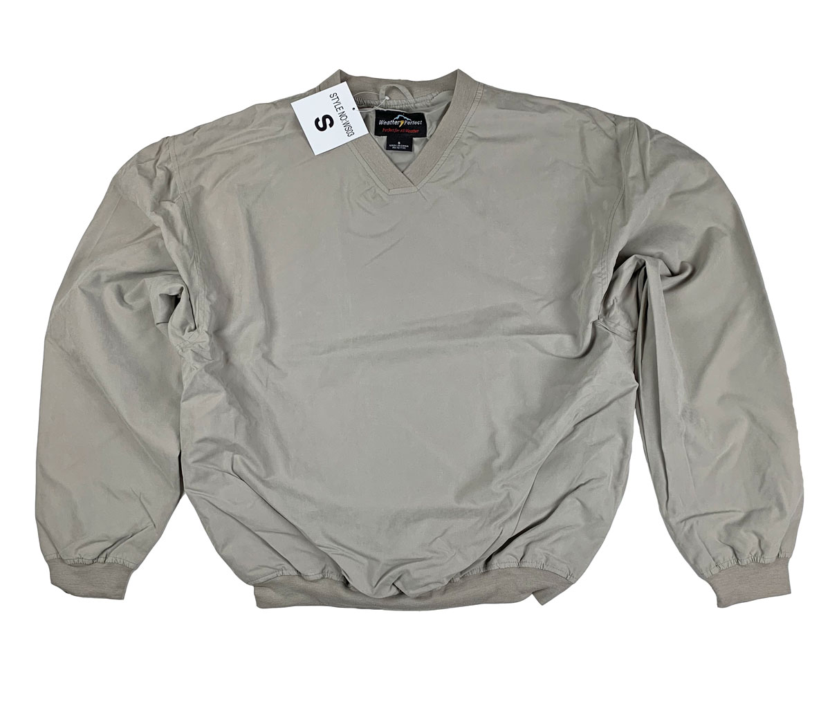 Style WS03S | Wholesale Microfiber V-Neck Wind Shirts - First Quality